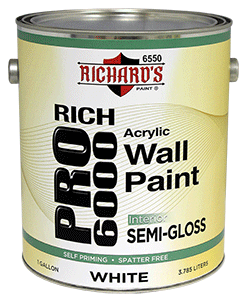 Rich Pro 6000 Interior Acrylic Paint - Richard's Paint