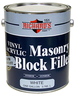 151 Acrylic Aggregate Masonry Block Filler - Richard's Paint