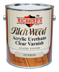 70 Rich Wood Waterborne Acrylic Urethane Varnish - Richard's Paint