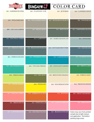 Color Collections - Richard's Paint
